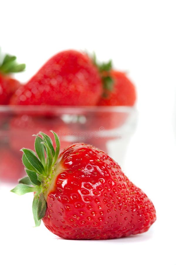 Strawberries on white stock photo. Image of organic, time - 21755254