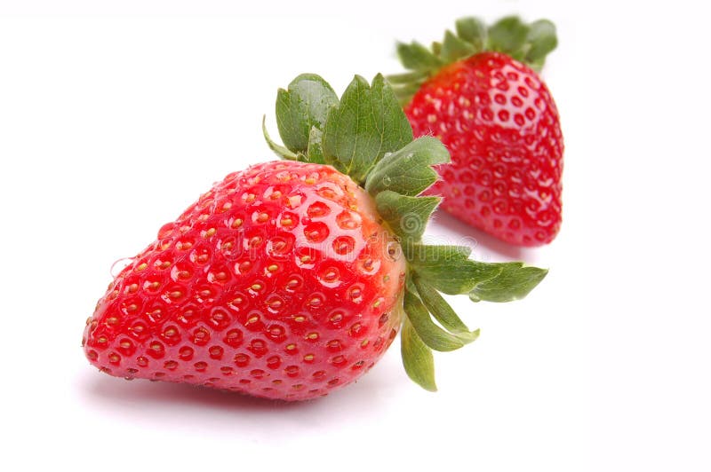 Macro Shot of Fresh Strawberry Stock Image - Image of summer, diet ...
