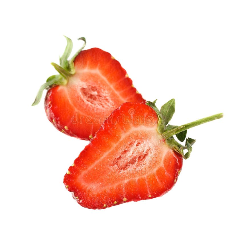 Half of strawberry i stock image. Image of macro, seeds - 26472245