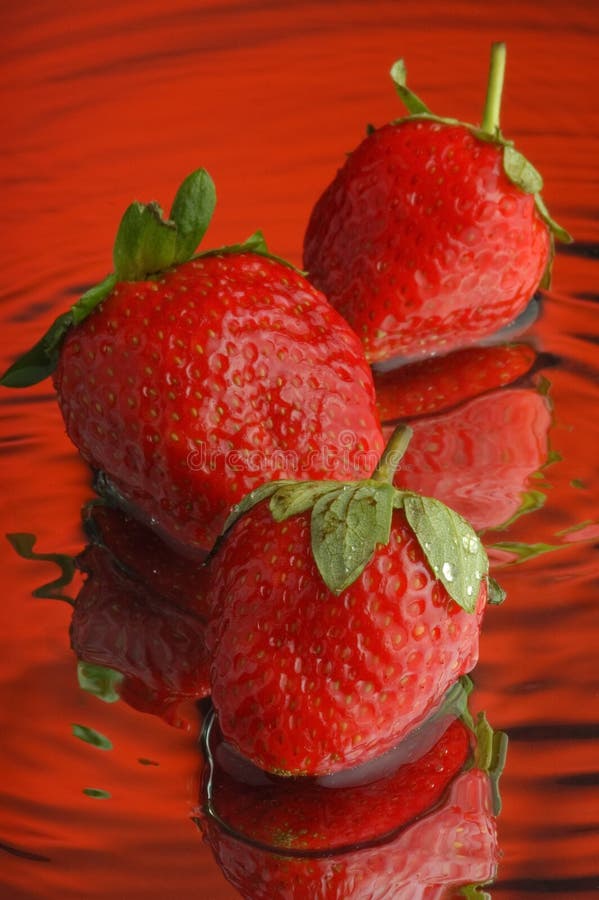 Strawberry #6 stock photo. Image of waves, berry, mirror - 1912962