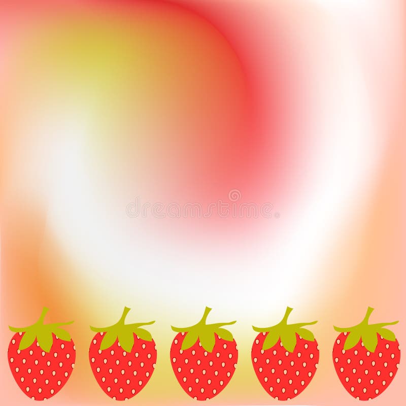 Strawberry Background. Vector Stock Vector - Illustration of abstract ...