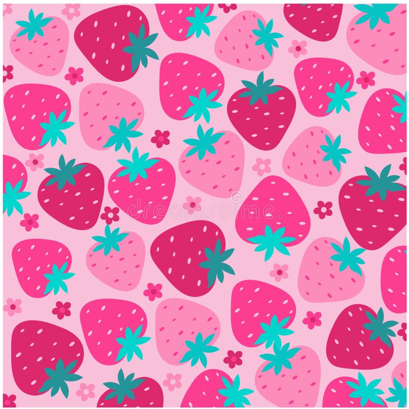 Strawberry Background Design Stock Vector - Illustration of season ...