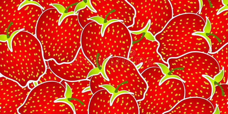 Strawberry Background. Vector Stock Vector - Illustration of abstract ...
