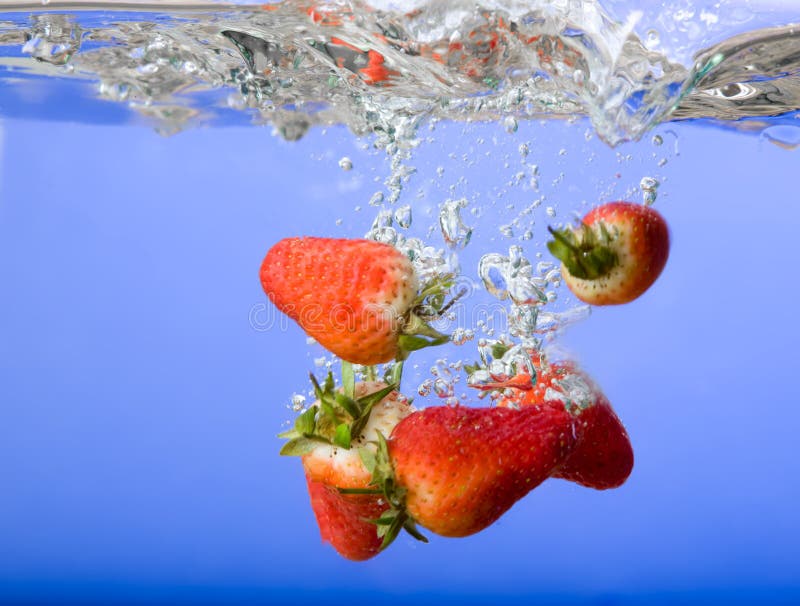 Strawberry splash stock image. Image of drop, liquid, water - 153391