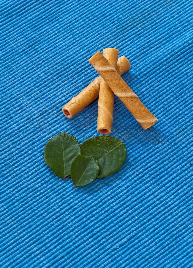 Strawberry Biscuit Straw Snack Stock Photo - Image of munchies ...