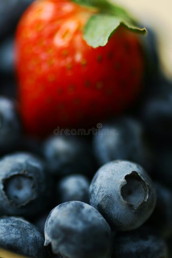 Strawberry and blueberries stock image. Image of grocery - 3943617