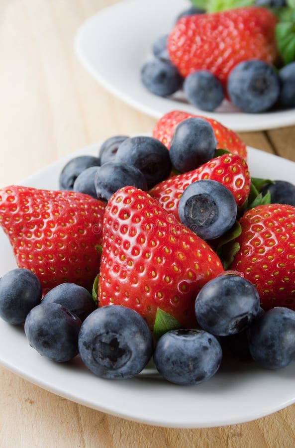 Strawberry and blueberry stock image. Image of berry - 23513585