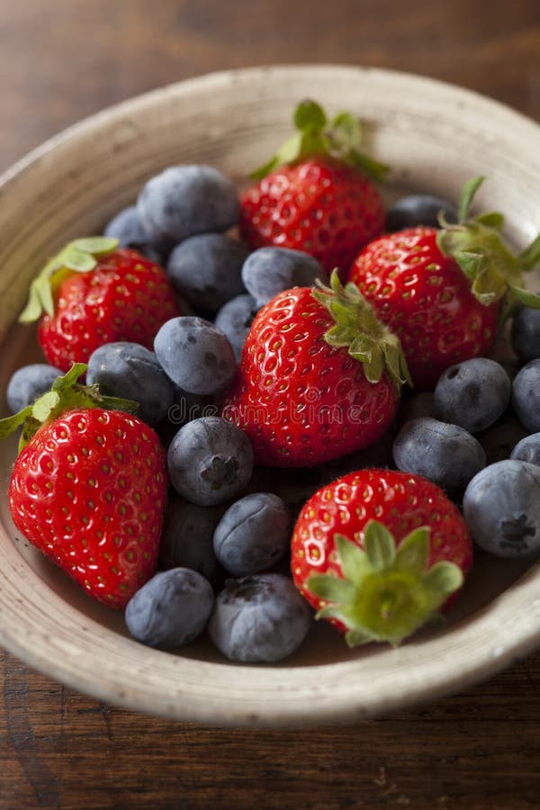 Strawberry and blueberry stock image. Image of fresh - 24003271