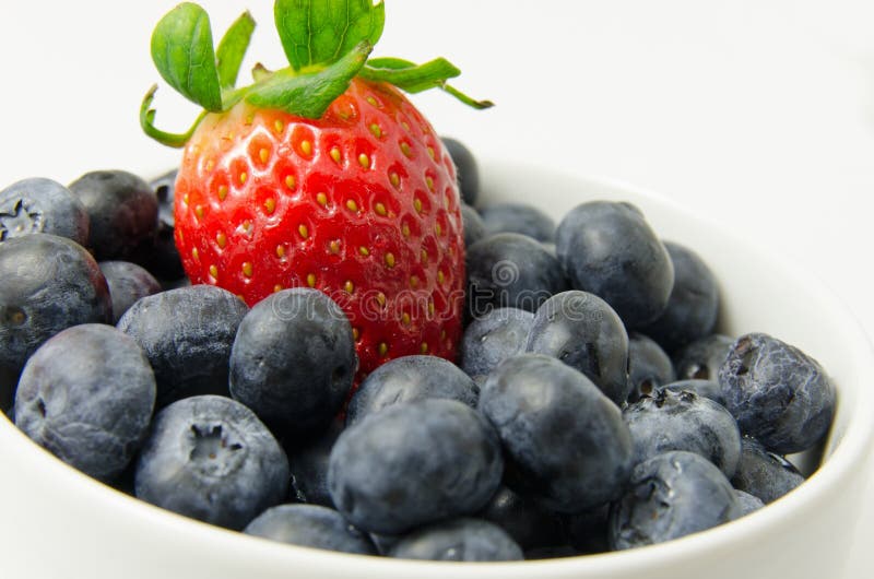Strawberry and Blueberry stock photo. Image of fresh - 49823574