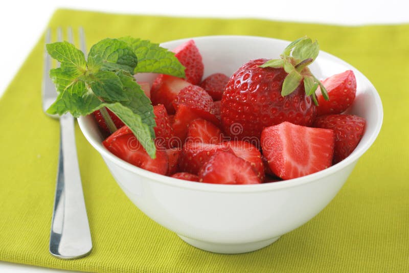 Strawberry in a bowl stock image. Image of organic, sweet - 19823965