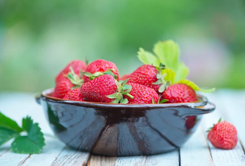 Strawberry stock image. Image of fresh, rustic, breakfast - 55502627