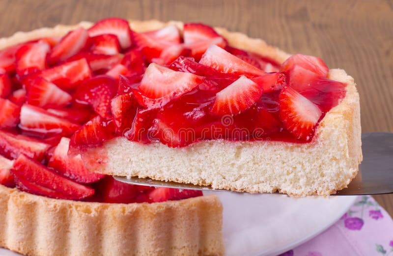 Strawberry cake stock photo. Image of toppings, sweetness - 31050282