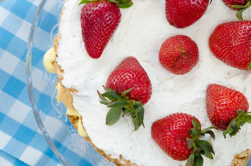 Strawberry cake stock photo. Image of food, beautiful - 40159520