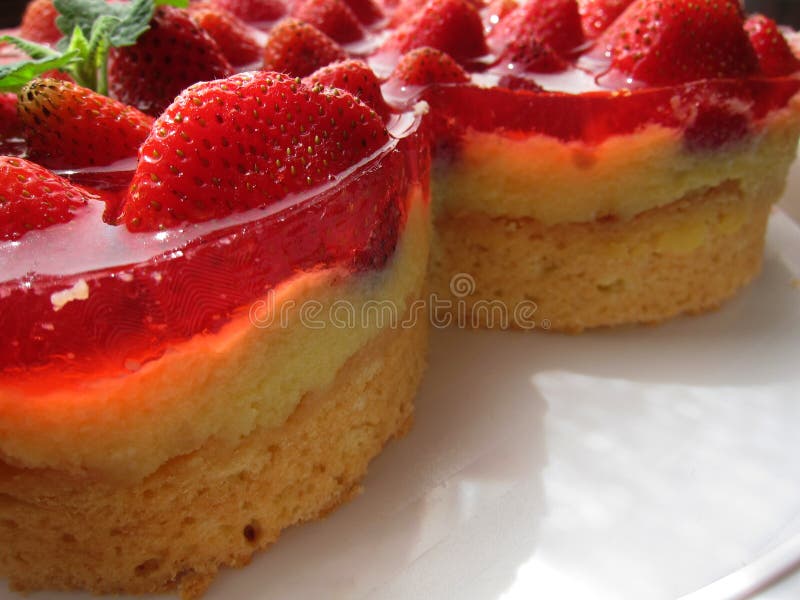 Strawberry cake stock image. Image of reference, tasty - 55558757
