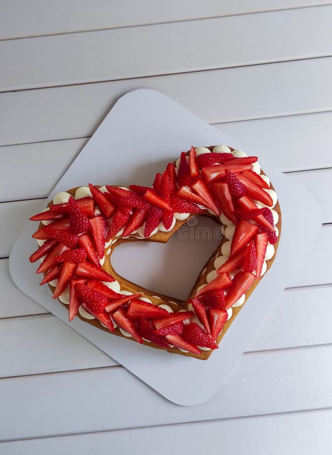 Strawberry Cake Sweet Taste Deliciously Stock Image - Image of ...