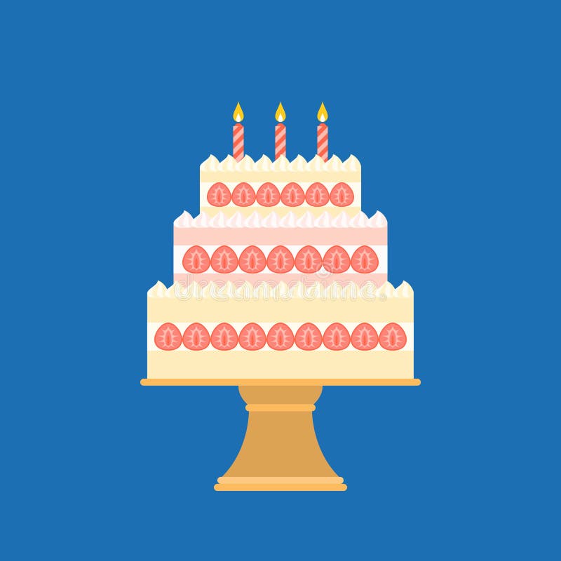 Three Layers Cake Stock Illustrations – 111 Three Layers Cake Stock ...