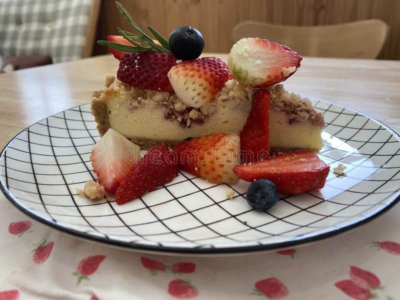 Strawberry Cheesecake , Cheese Tard Stock Photo - Image of pastry ...