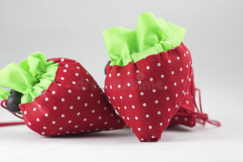 Strawberry Cloth stock photo. Image of detail, macro - 18374352