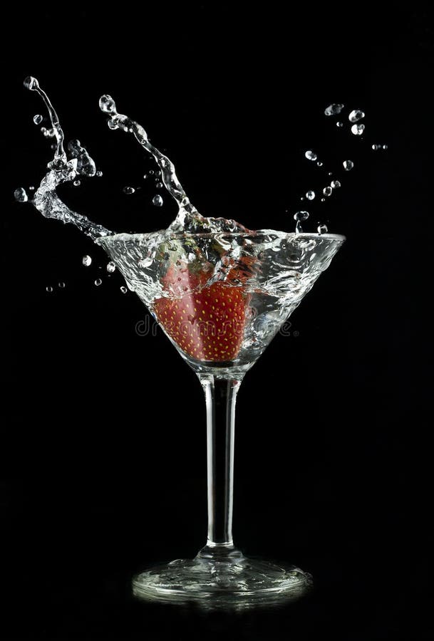 Splash cocktail strawberry stock image. Image of splash - 6321051
