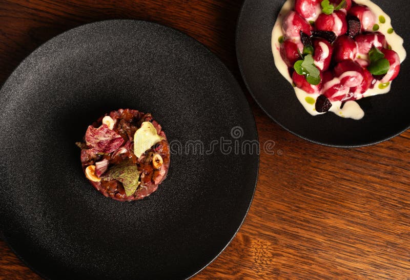 Strawberry Cream Delight on Elegant Table Setting Stock Image - Image ...