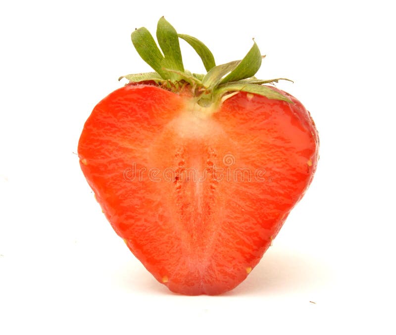 Strawberry Cut Half Half Stock Photos - Download 7,343 Royalty Free Photos
