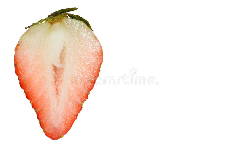 Strawberry cut in half stock photo. Image of background - 87764644