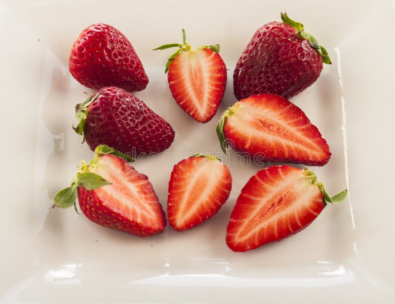 Strawberry cut white stock image. Image of healthy, freshness - 91243471