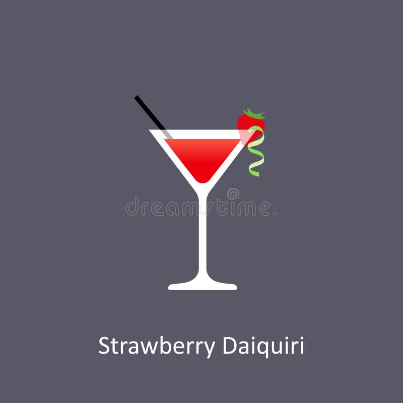 Daiquiri cocktail stock vector. Illustration of level - 37277941