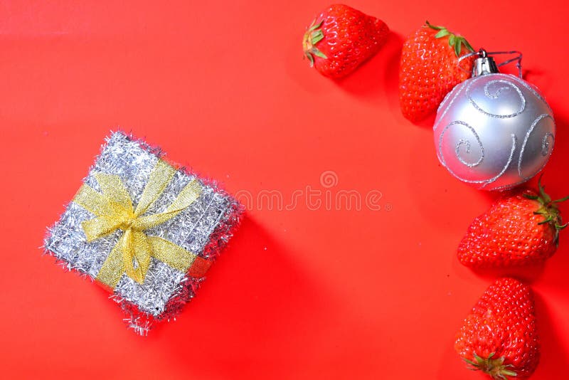 Strawberry Decoration Corner Greeting Card Stock Photo - Image of ...