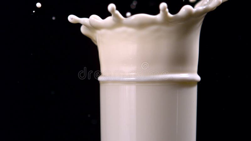 Strawberry Falling in Glass of Milk Stock Footage - Video of fresh ...