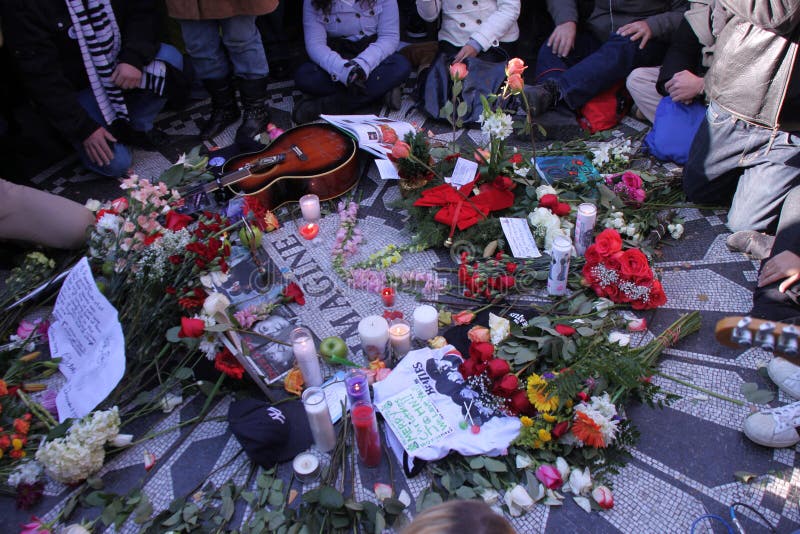 Strawberry Fields, John Lennon Memorial Editorial Photo - Image of ...
