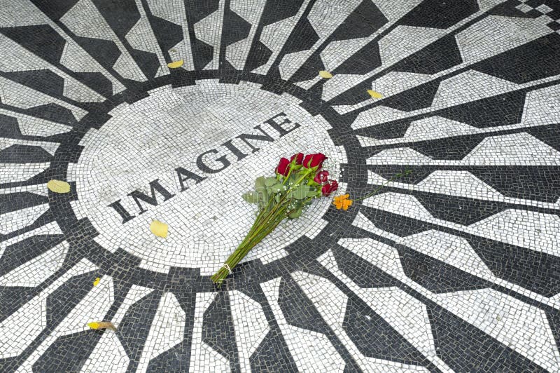 Strawberry Fields Memorial editorial stock photo. Image of central ...