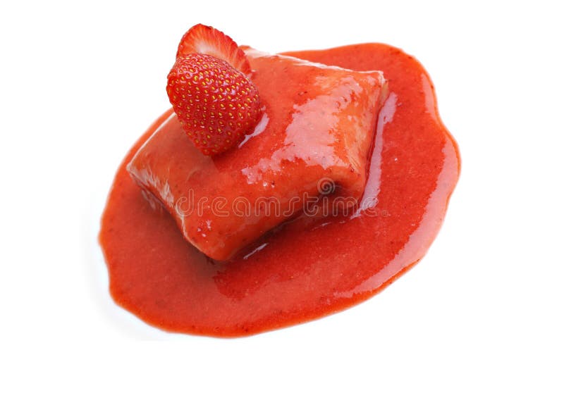 Strawberry Filled Star-shaped Pancake Stock Image - Image of sweets ...