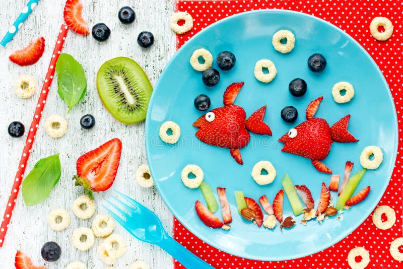 Strawberry fish stock image. Image of dinner, cereal - 93440611