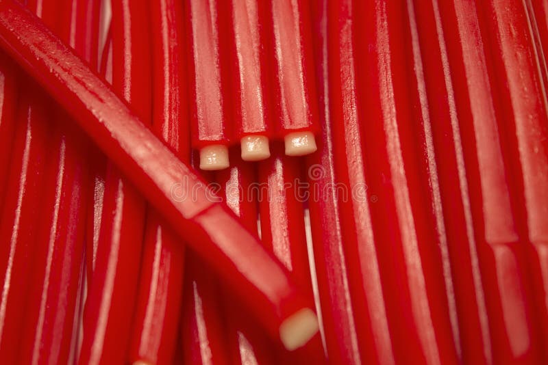 Strawberry Flavored Candy Sticks Stock Image - Image of stick, sugary ...