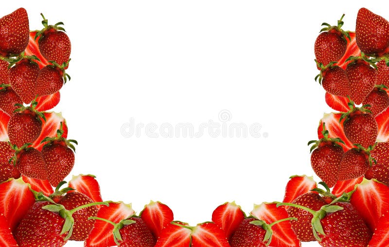 Strawberry border stock vector. Illustration of background - 17320134