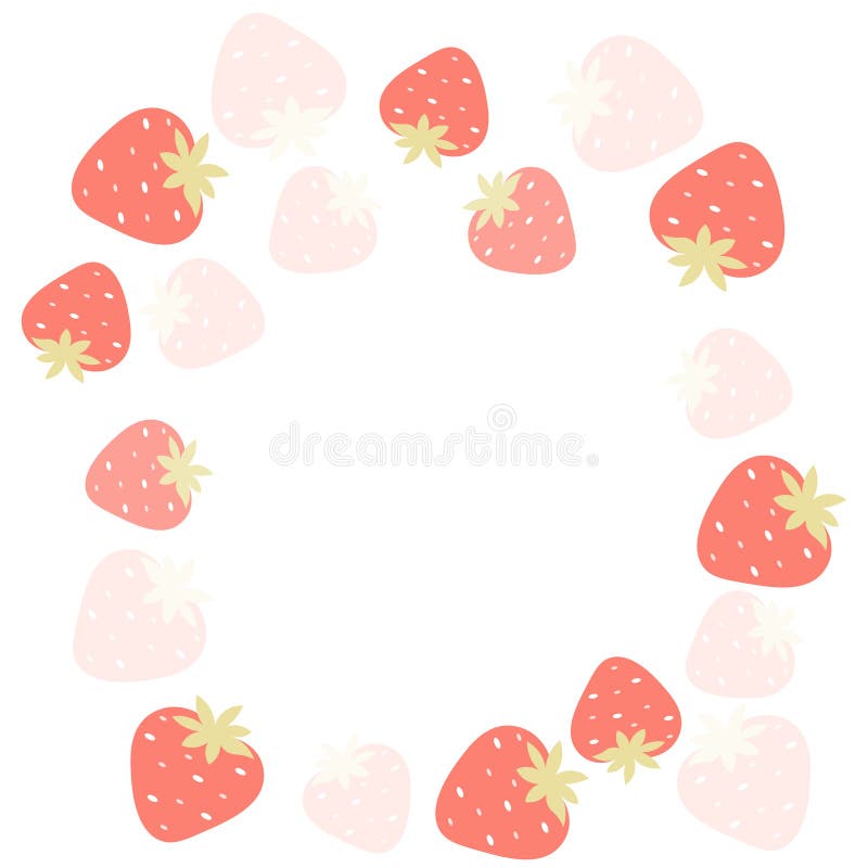 Strawberry frame design stock vector. Illustration of fruit - 96301071