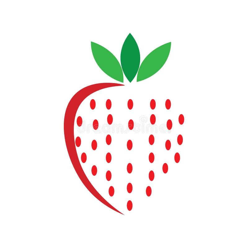 Modern Strawberry Icon Logo Illustration Stock Illustration ...