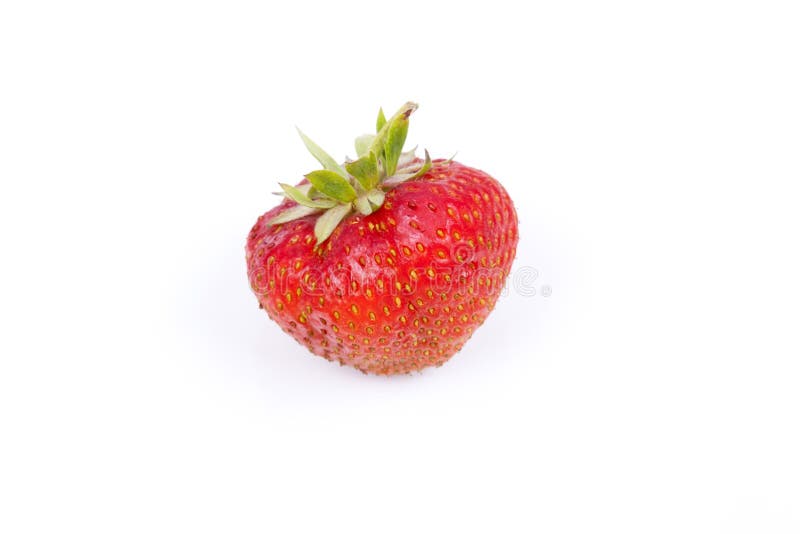 Strawberry Fruits on White Background Stock Image - Image of healthy ...