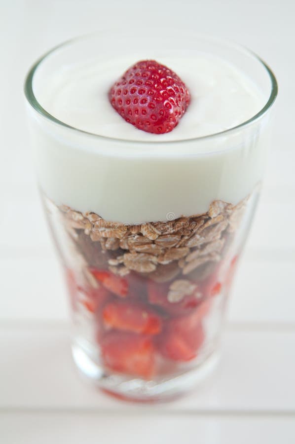 Strawberry Granola Parfait stock image. Image of life - 40625163