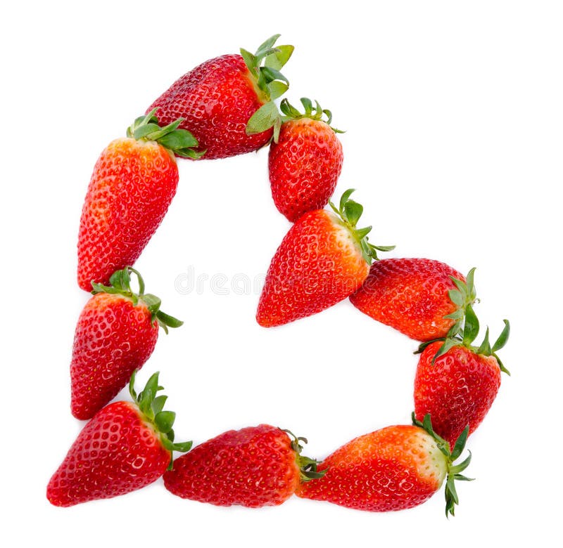 Strawberry heart stock photo. Image of drink, shape, freshness - 24246122