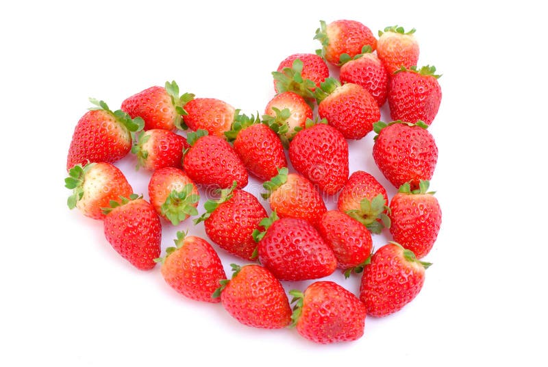 Strawberry Heart stock image. Image of heart, organic - 4619229