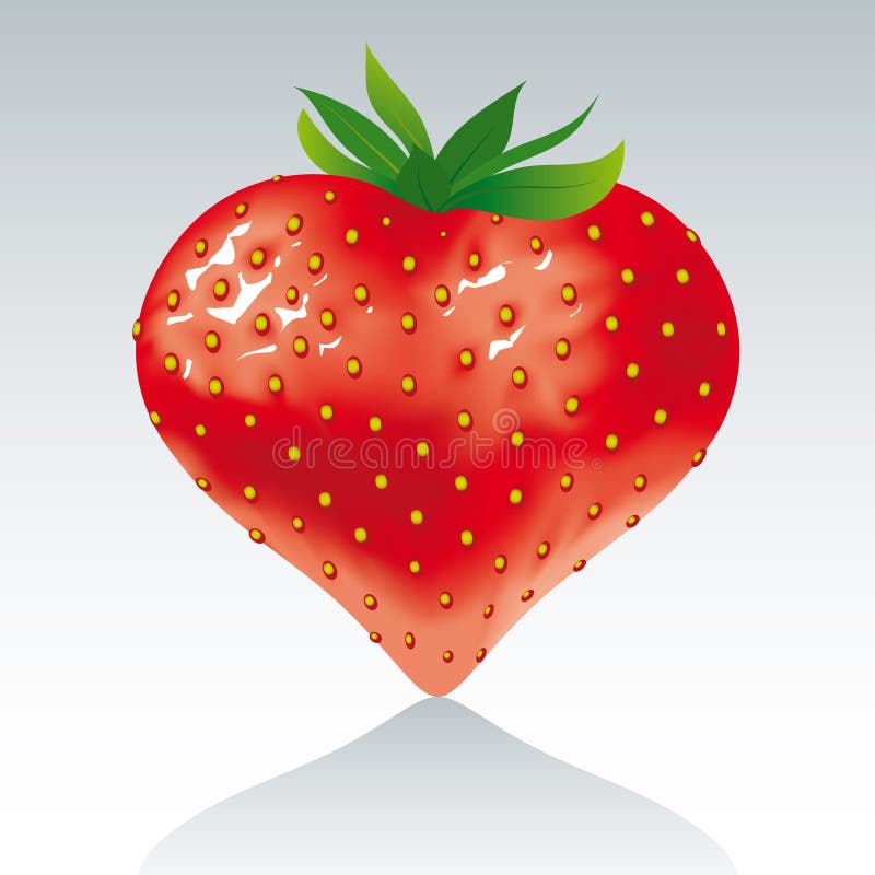 Strawberry Heart Stock Illustrations – 25,453 Strawberry Heart Stock ...
