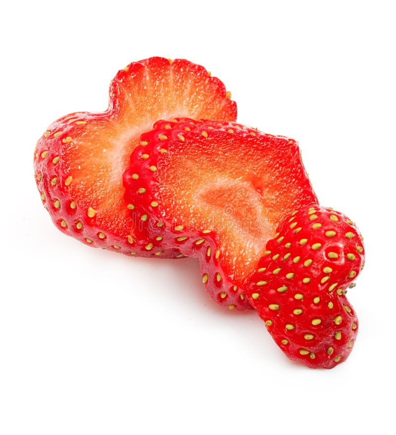 Strawberry Heart Shape Berry Stock Photo - Image of macro, seeds: 36679992