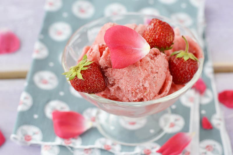 Fresh Sorbet Ice Cream Stock Image Image Of Glass Color 23504801