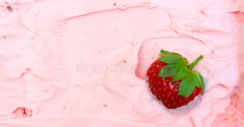 Strawberry Ice Cream Texture Background Stock Image - Image of texture ...