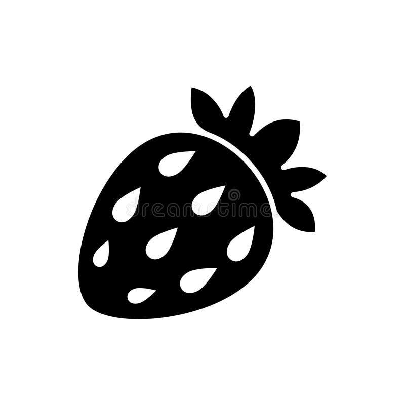 Strawberry Icon Vector Design Template Basic RGB Stock Illustration ...