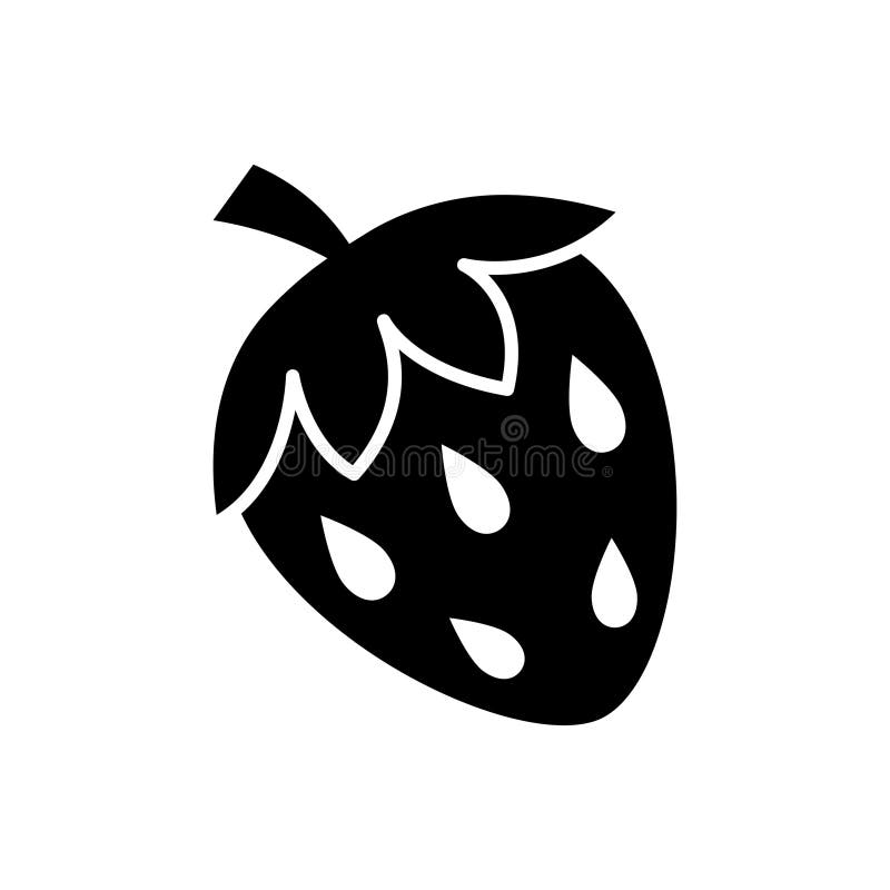 Strawberry Icon Vector Design Template Basic RGB Stock Illustration ...