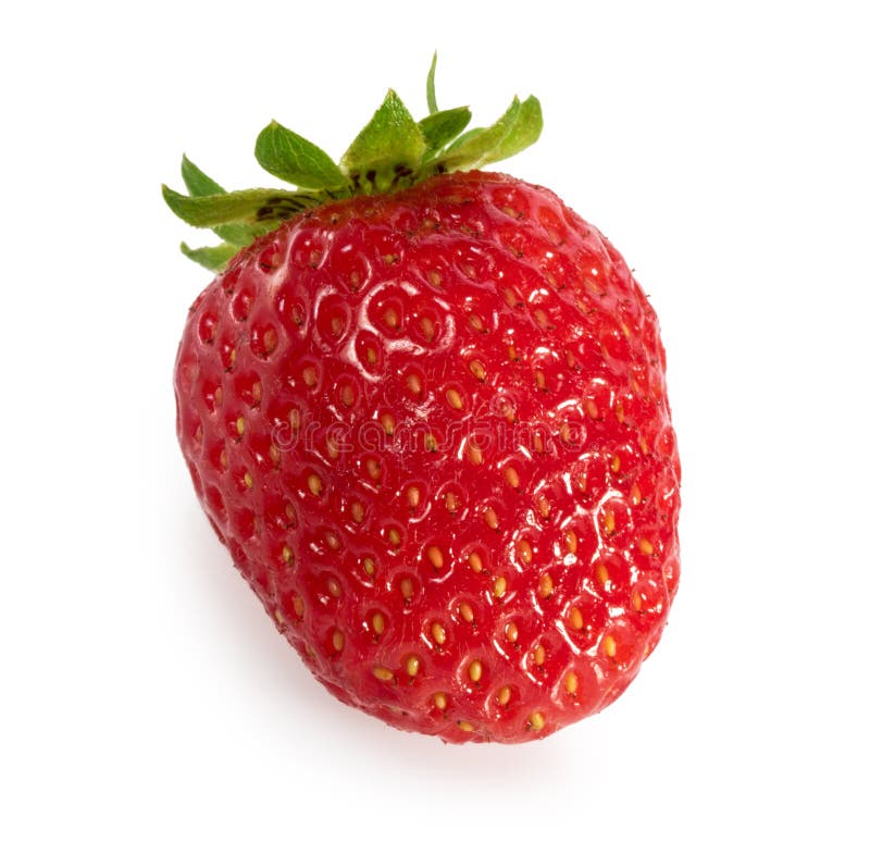 Strawberry Isolated on White Background Stock Image - Image of berry ...