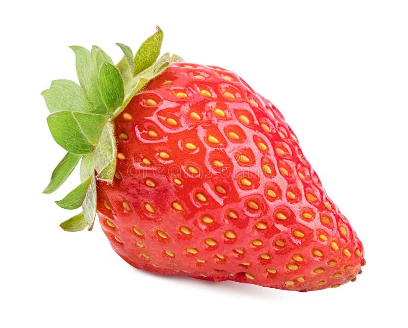 Strawberry Isolated on White Background Stock Image - Image of ...